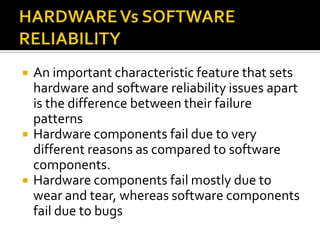 Software reliability & quality | PPTX