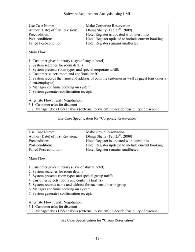 Software (requirement) analysis using uml | PDF