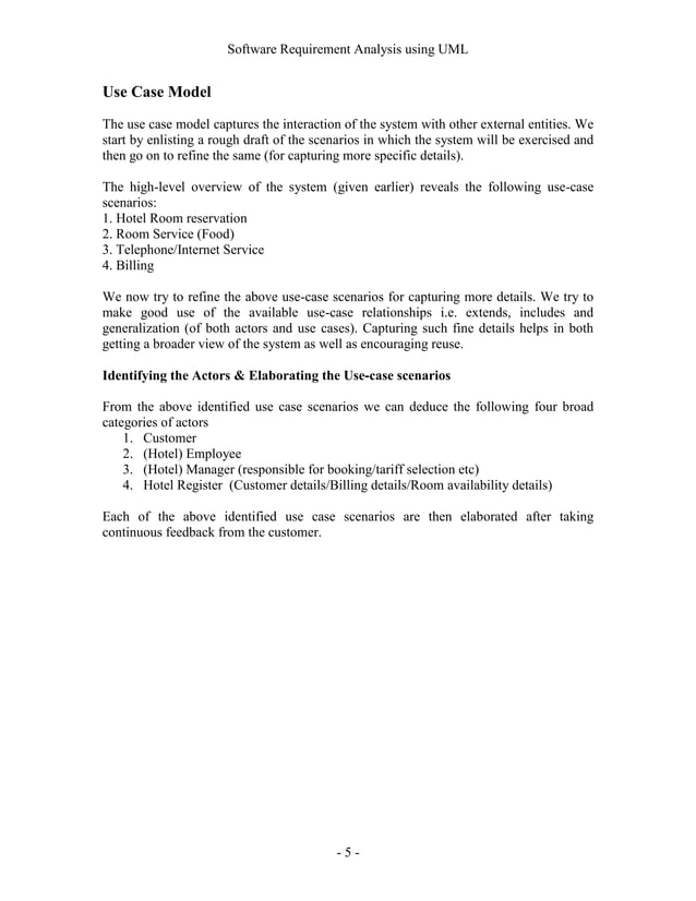 Software (requirement) analysis using uml | PDF