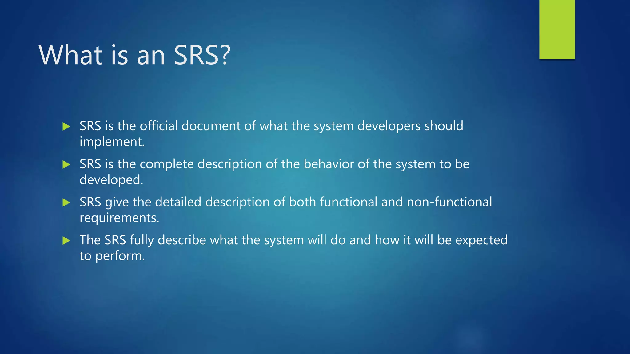 Software requirement document | PPTX | Technology & Computing