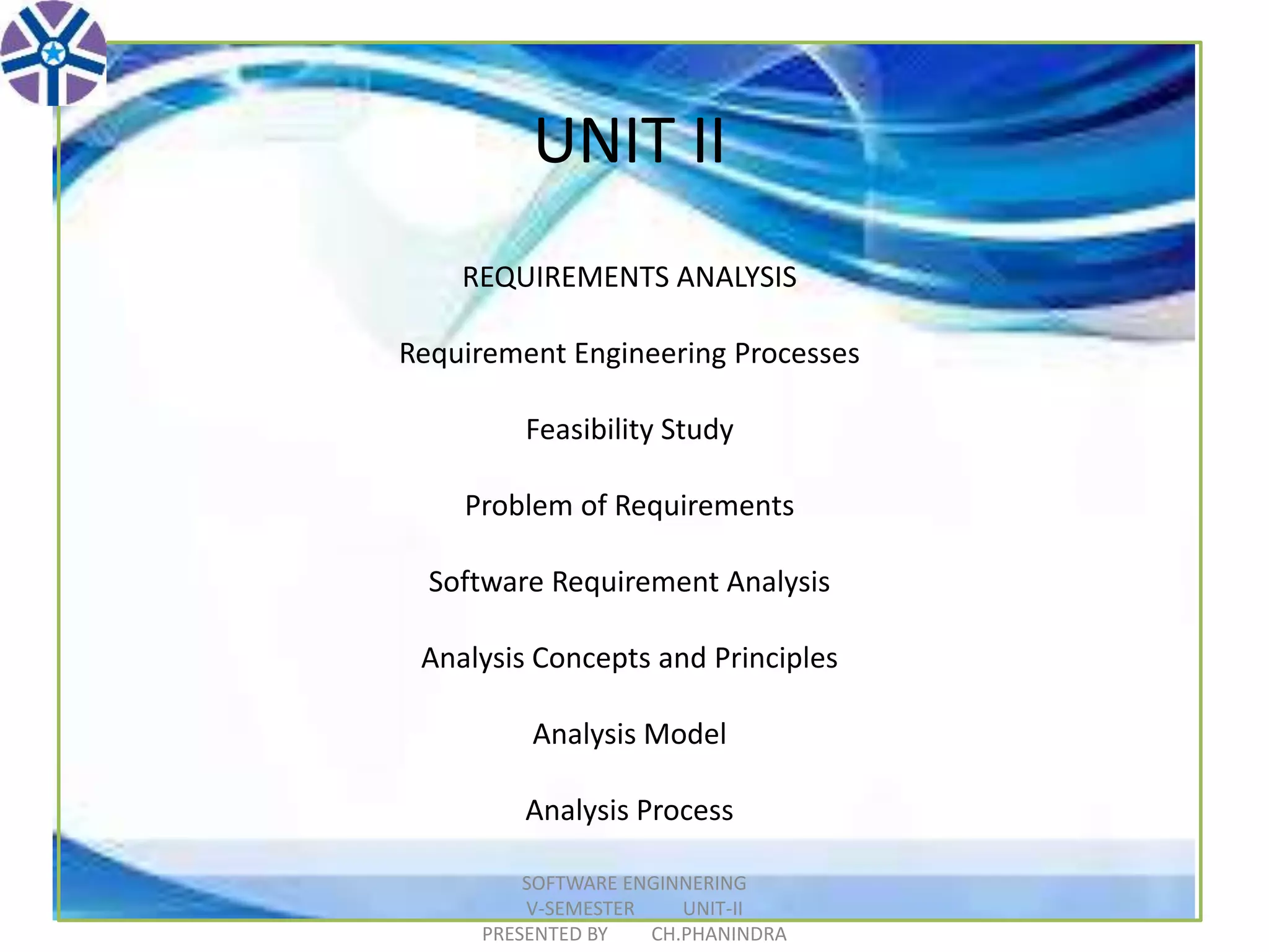 Software requirements and analysis | PPT