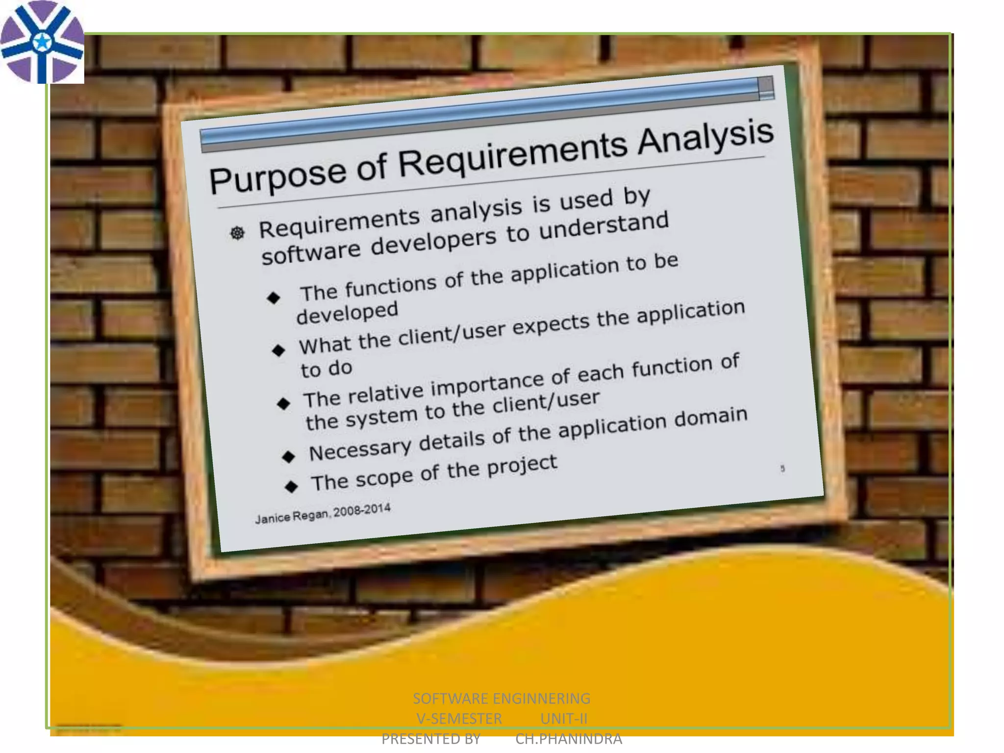 Software requirements and analysis | PPT