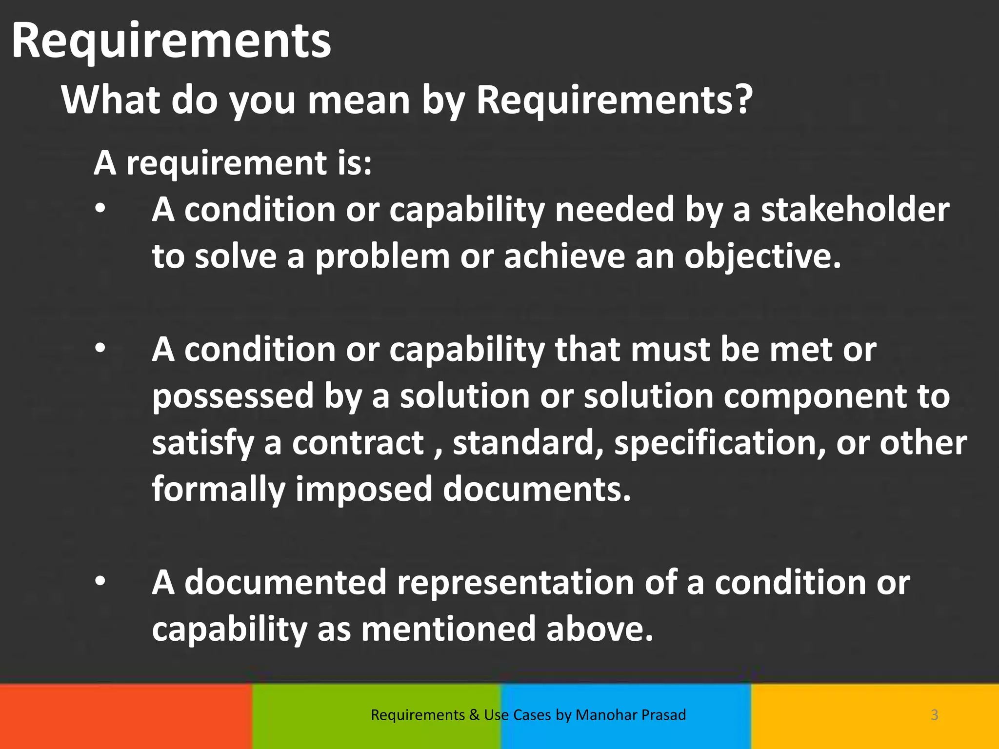 Requirements & Use Case | PPSX