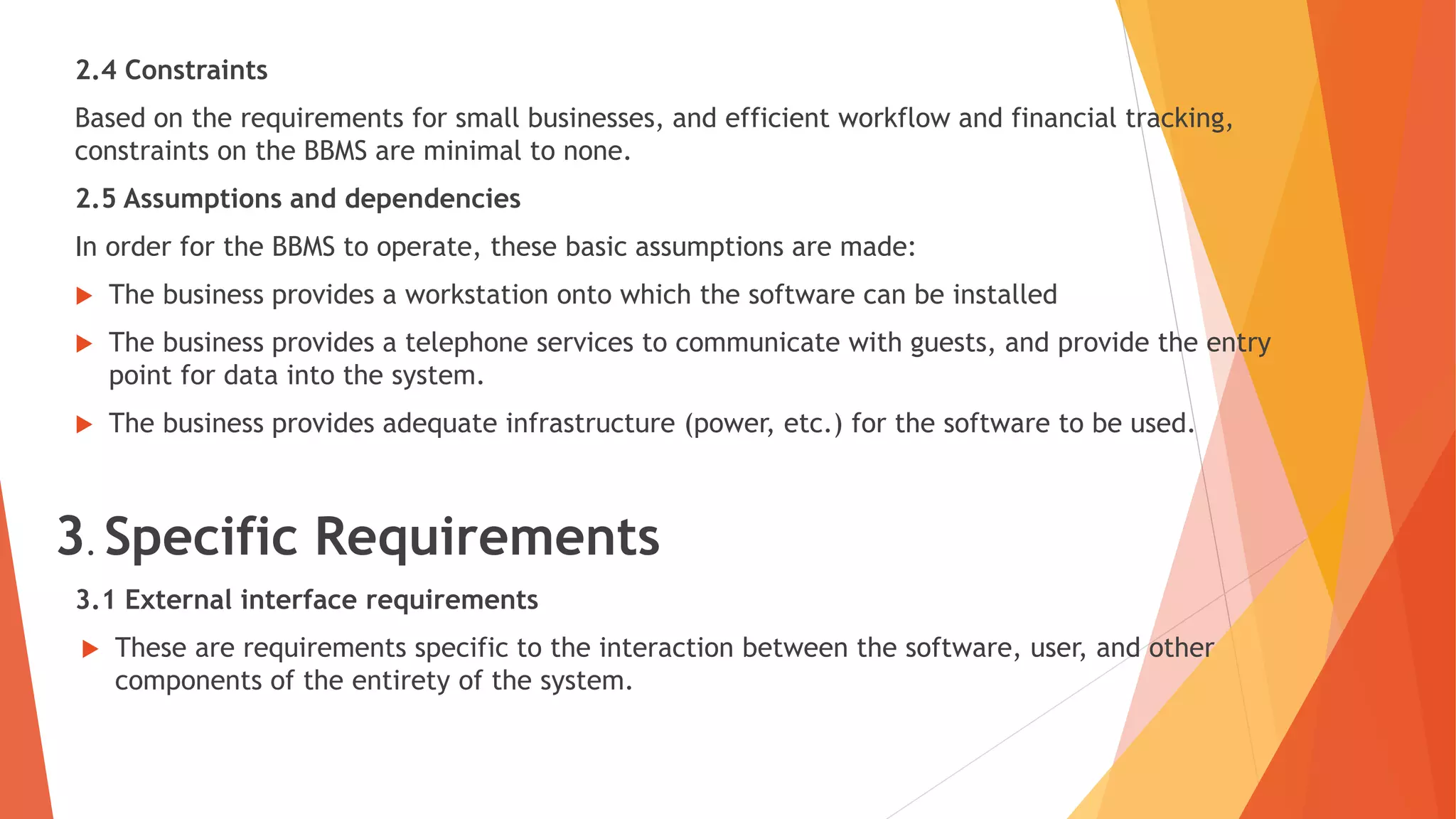Software requirements Specification | PPTX