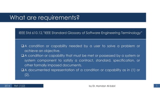 Software requirements engineering problems and challenges erp implementation as a case study | PPT