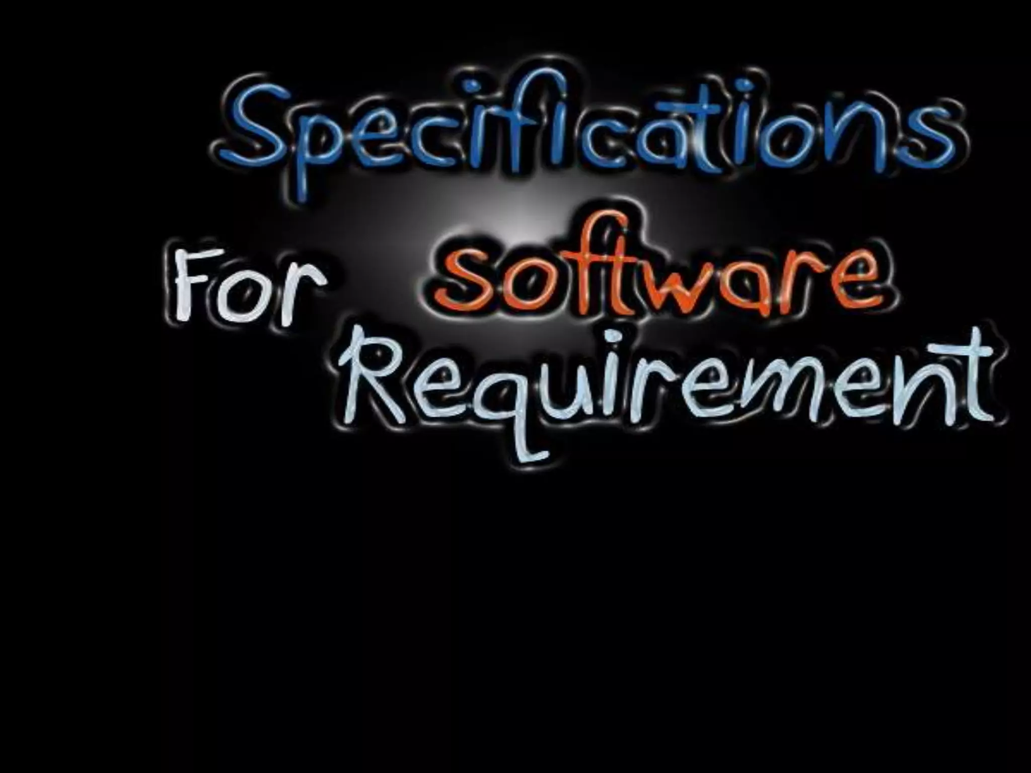 Software requirement specification | PPTX | Technology & Computing