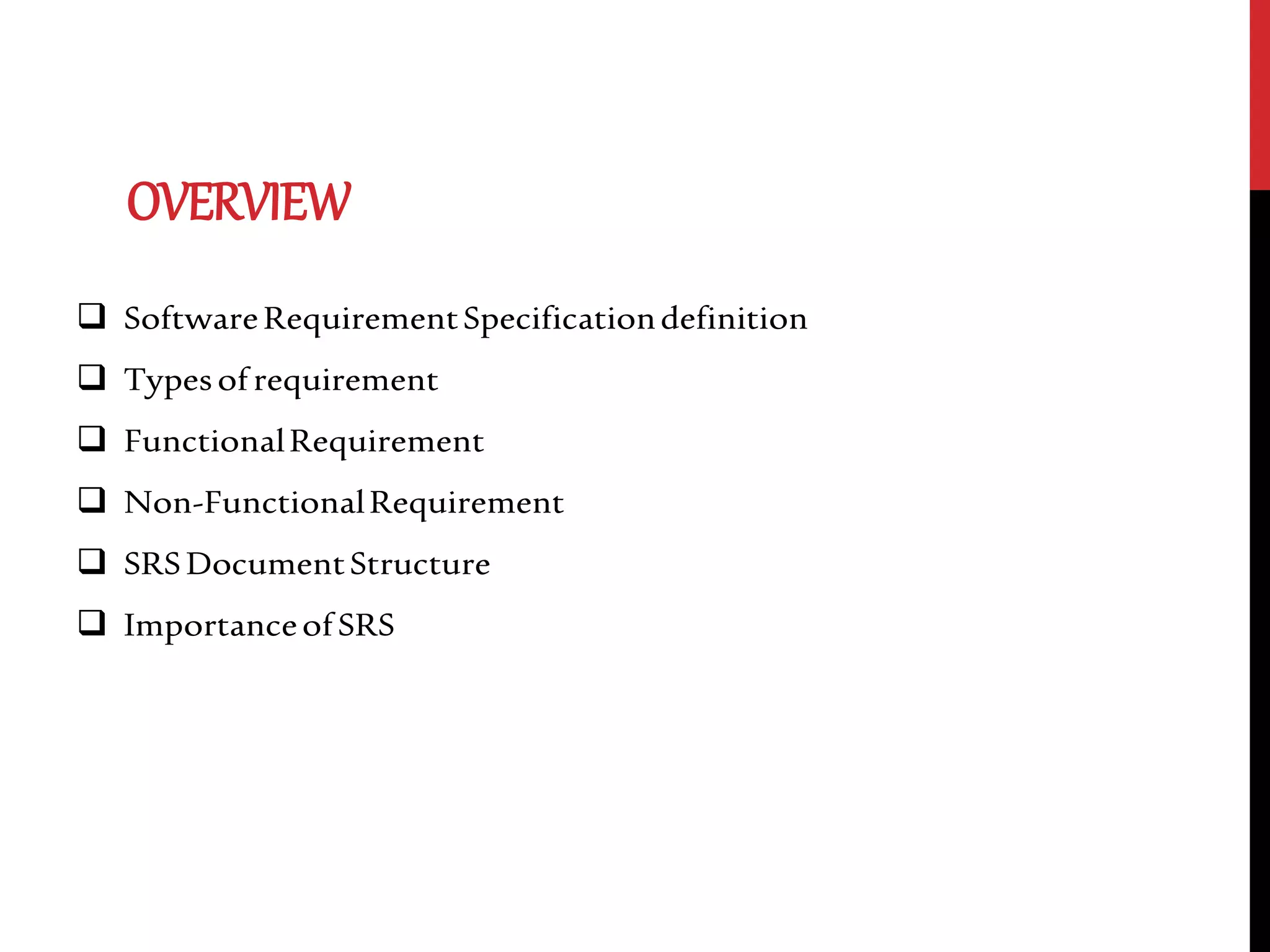 Software requirement specification | PPT