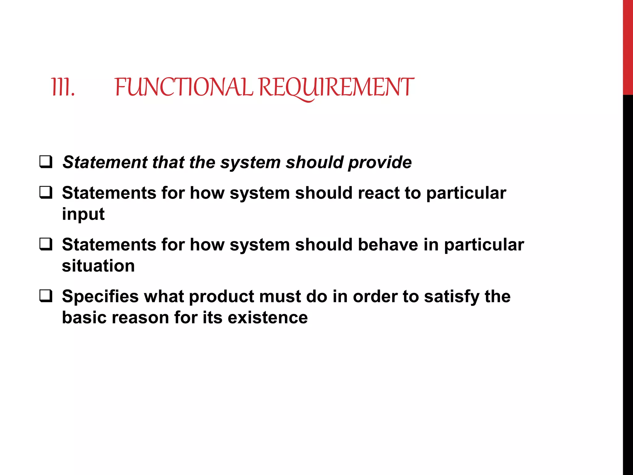 Software requirement specification | PPTX | Technology & Computing