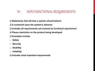 Software requirement specification | PPTX | Technology & Computing
