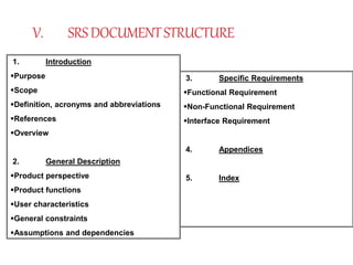 Software requirement specification | PPTX | Technology & Computing