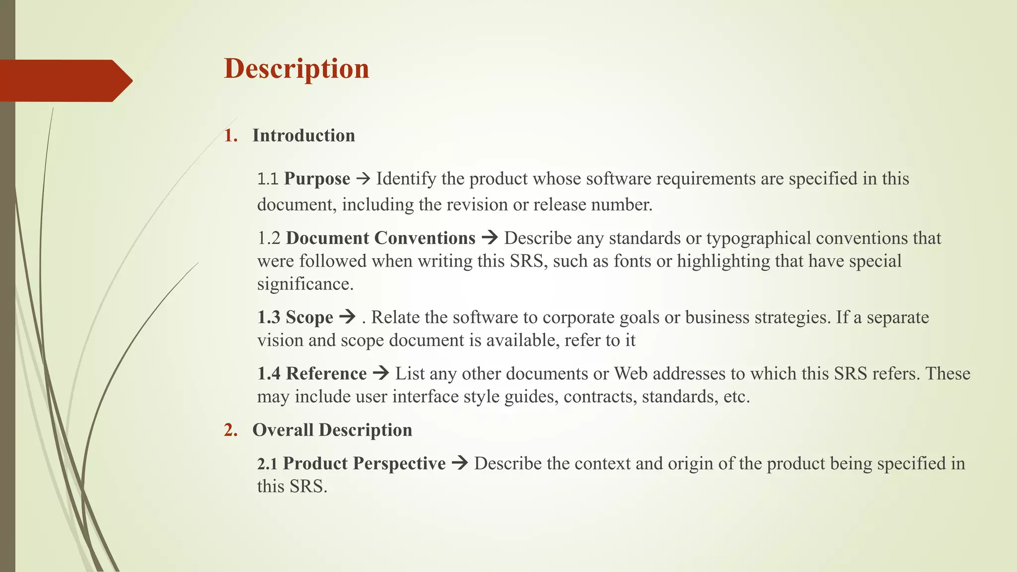 Software requirement specification | PPTX