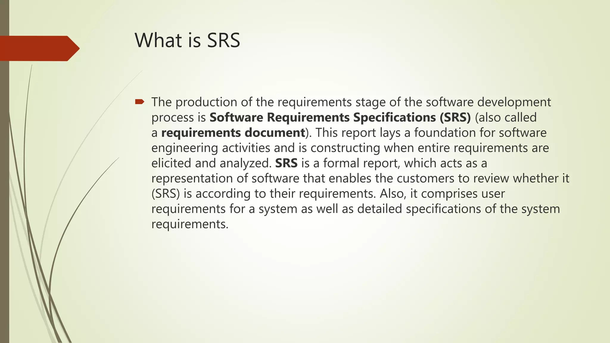 Software requirement specification | PPTX
