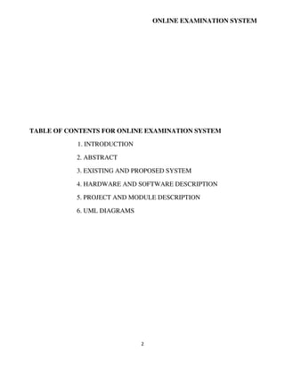 Software requirement specification for online examination system | PDF