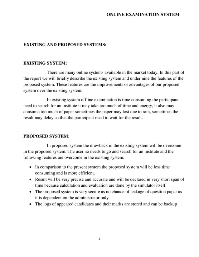 Software requirement specification for online examination system | PDF