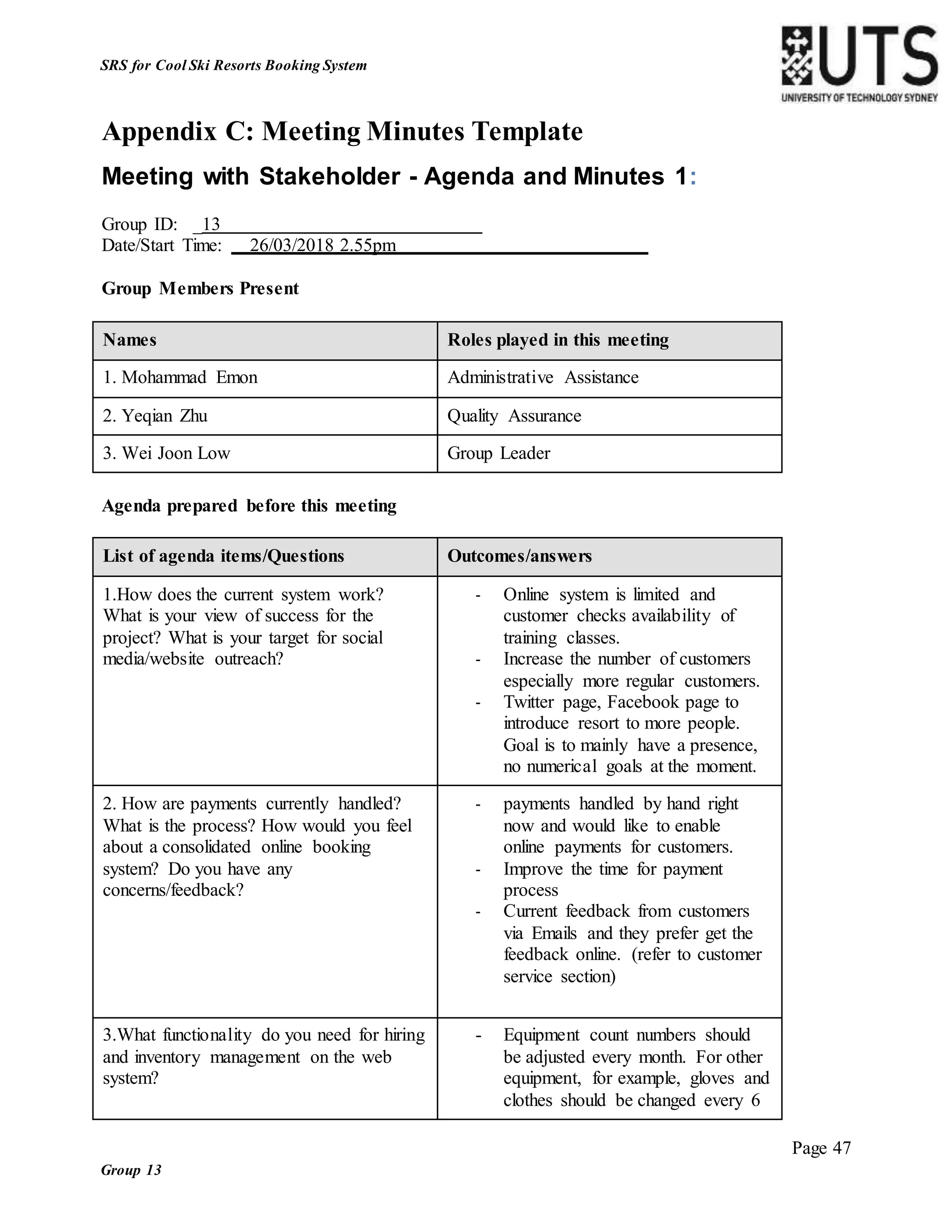 Software Requirement Specificationsrs Pdf