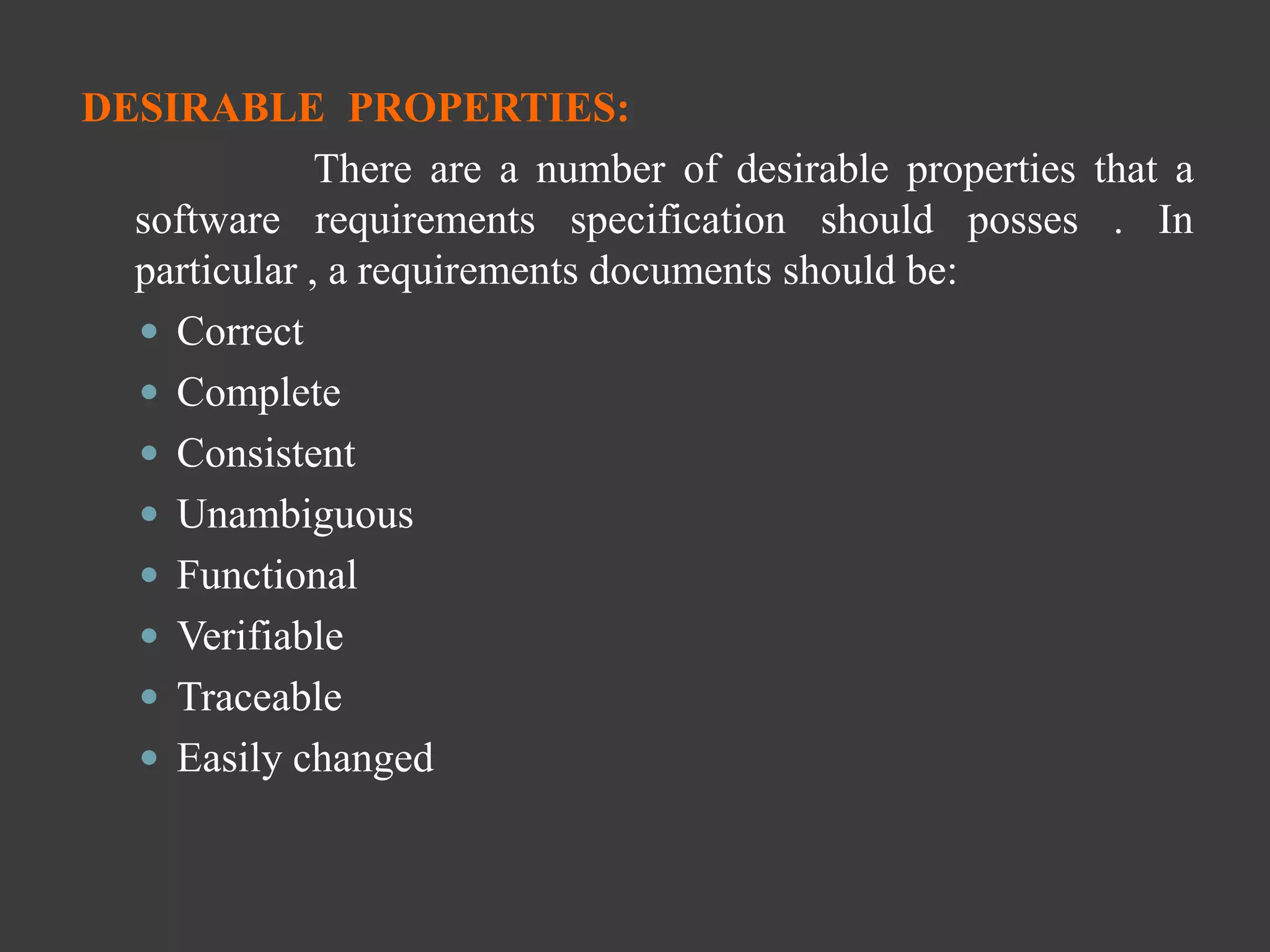 Software requirements specification | PPTX