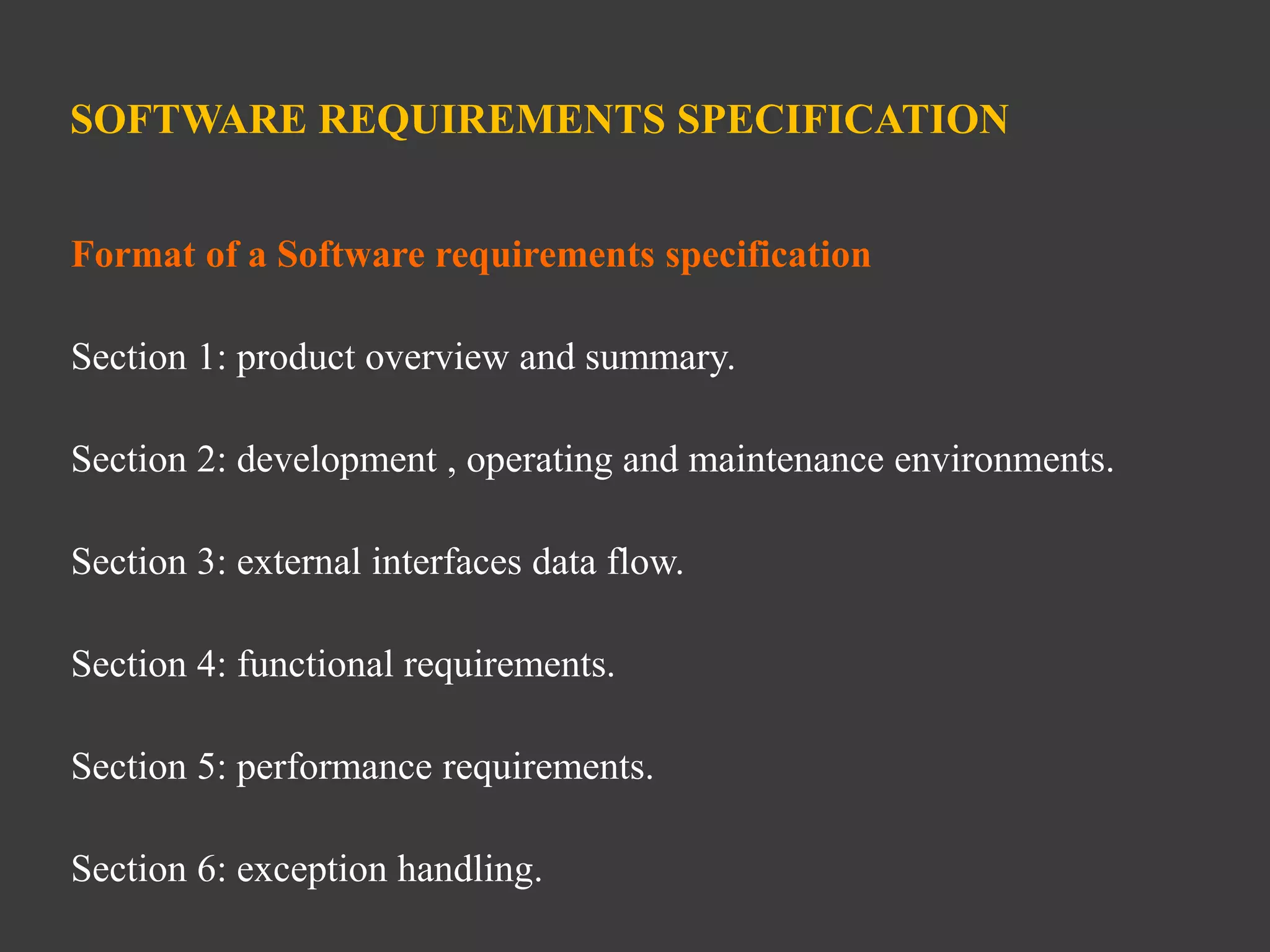Software requirements specification | PPTX