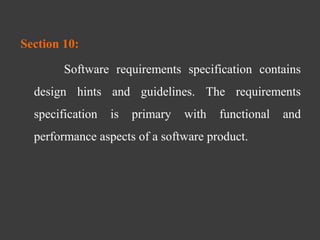 Software requirements specification | PPTX