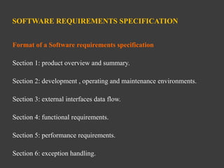 Software requirements specification | PPTX