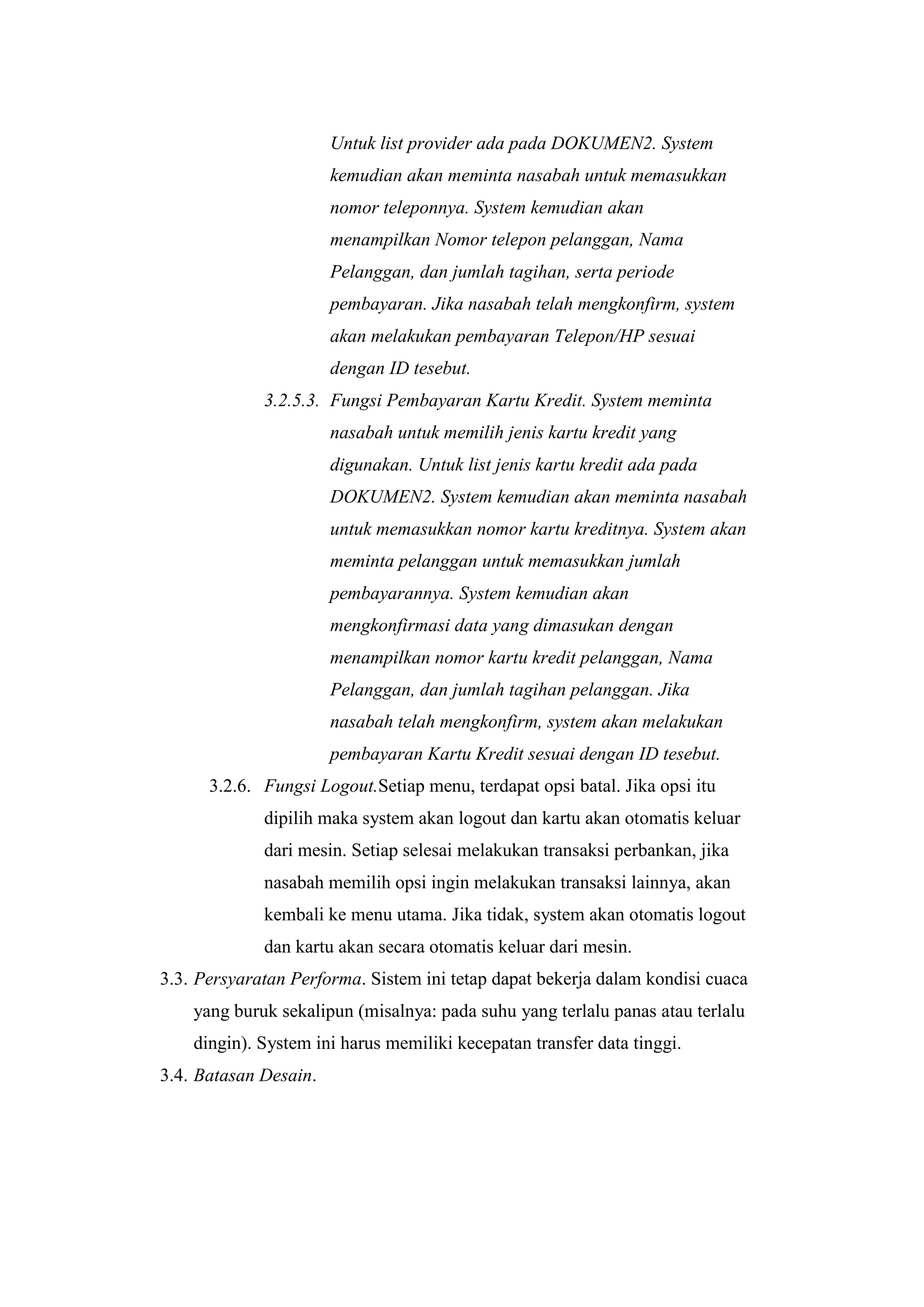 Software requirements specification atm ijal | DOCX