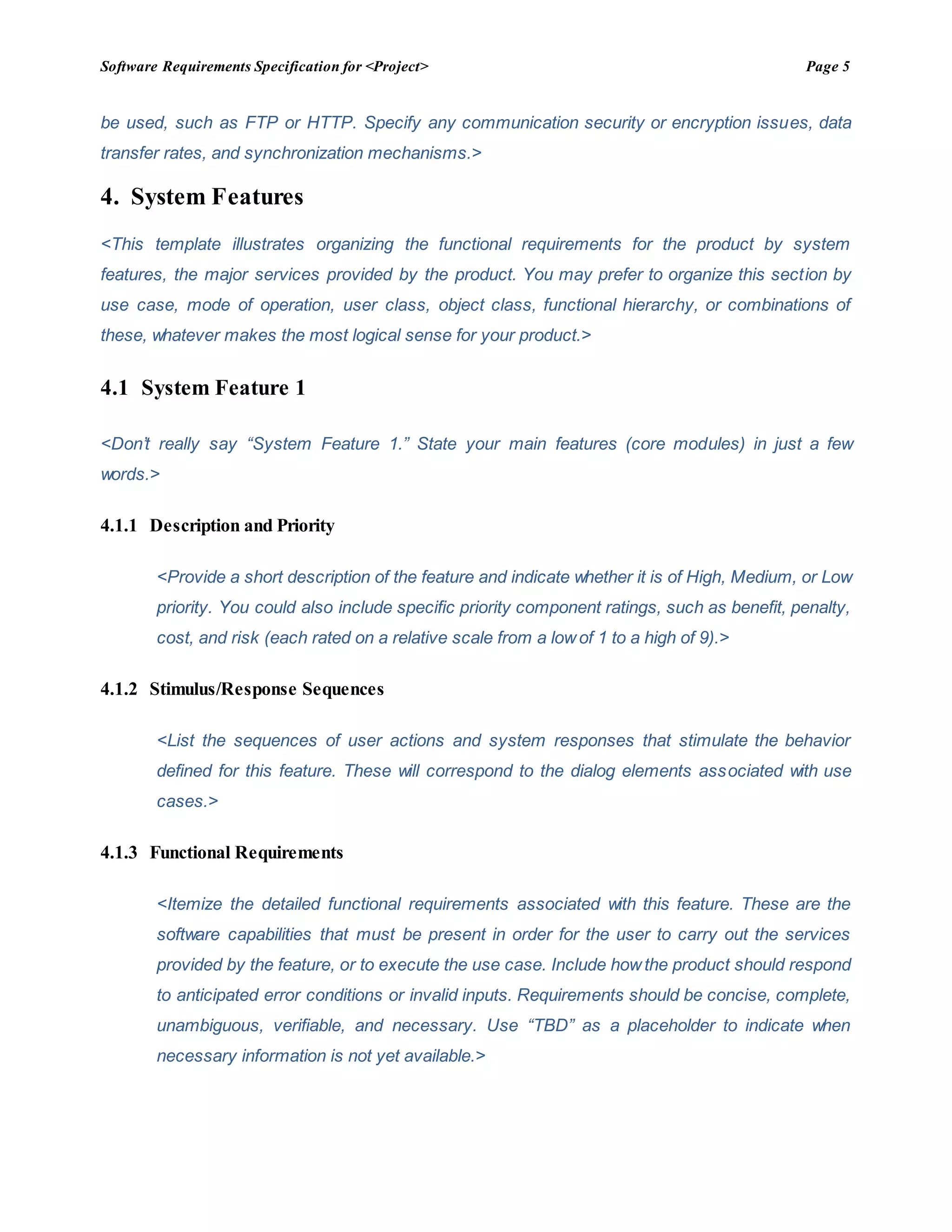 Software requirements specification_for_Projects | PDF