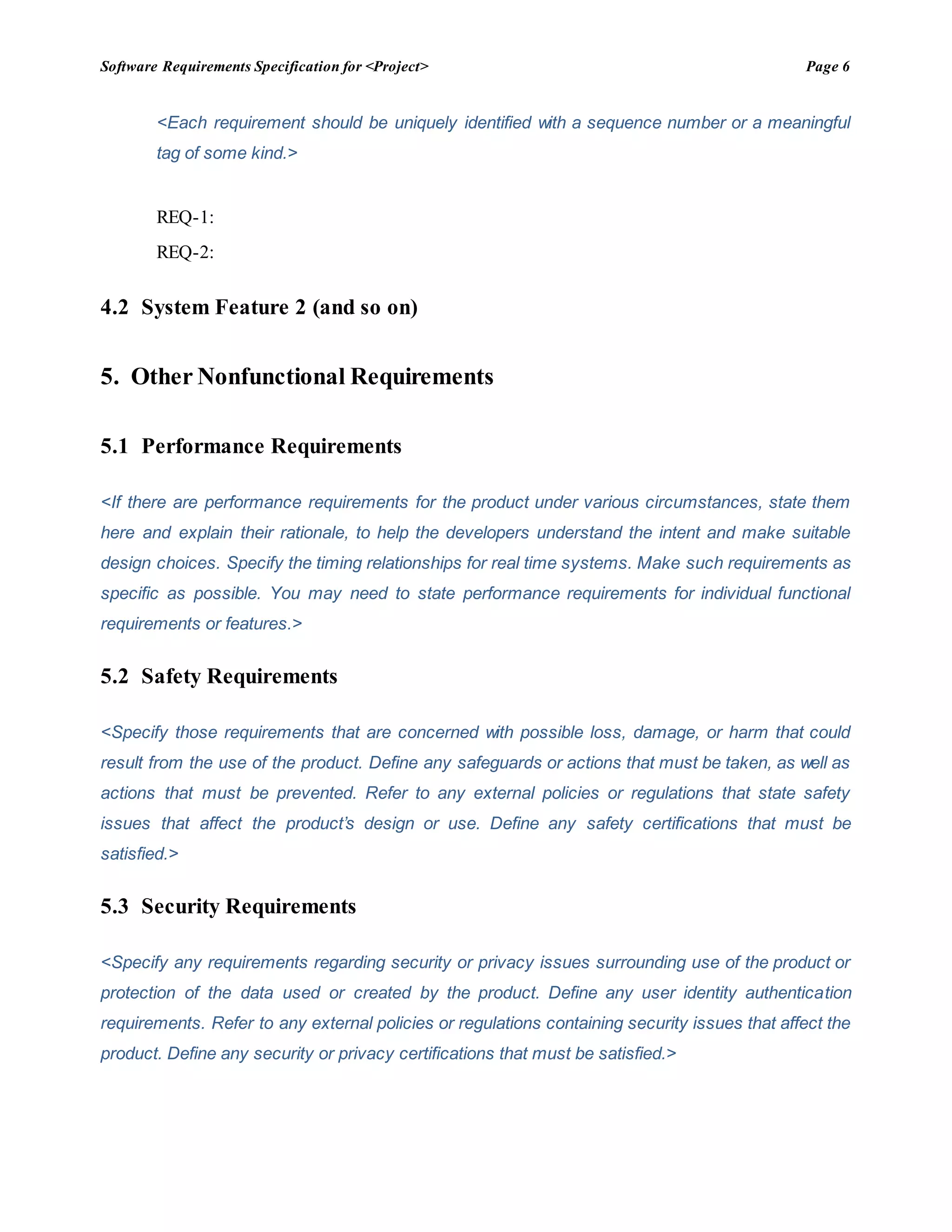 Software requirements specification_for_Projects | DOC