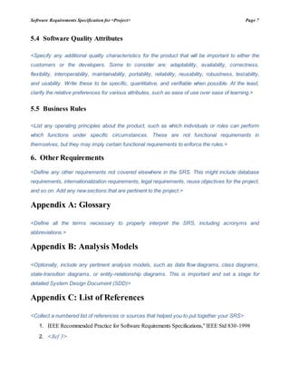 Software requirements specification_for_Projects | PDF