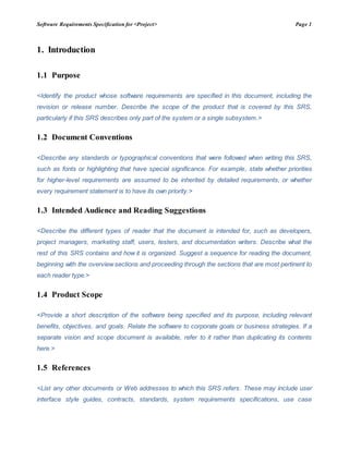 Software requirements specification_for_Projects | DOC
