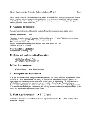 Software requirements specifications wp2 | PDF