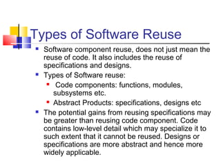 Software resuse | PPT
