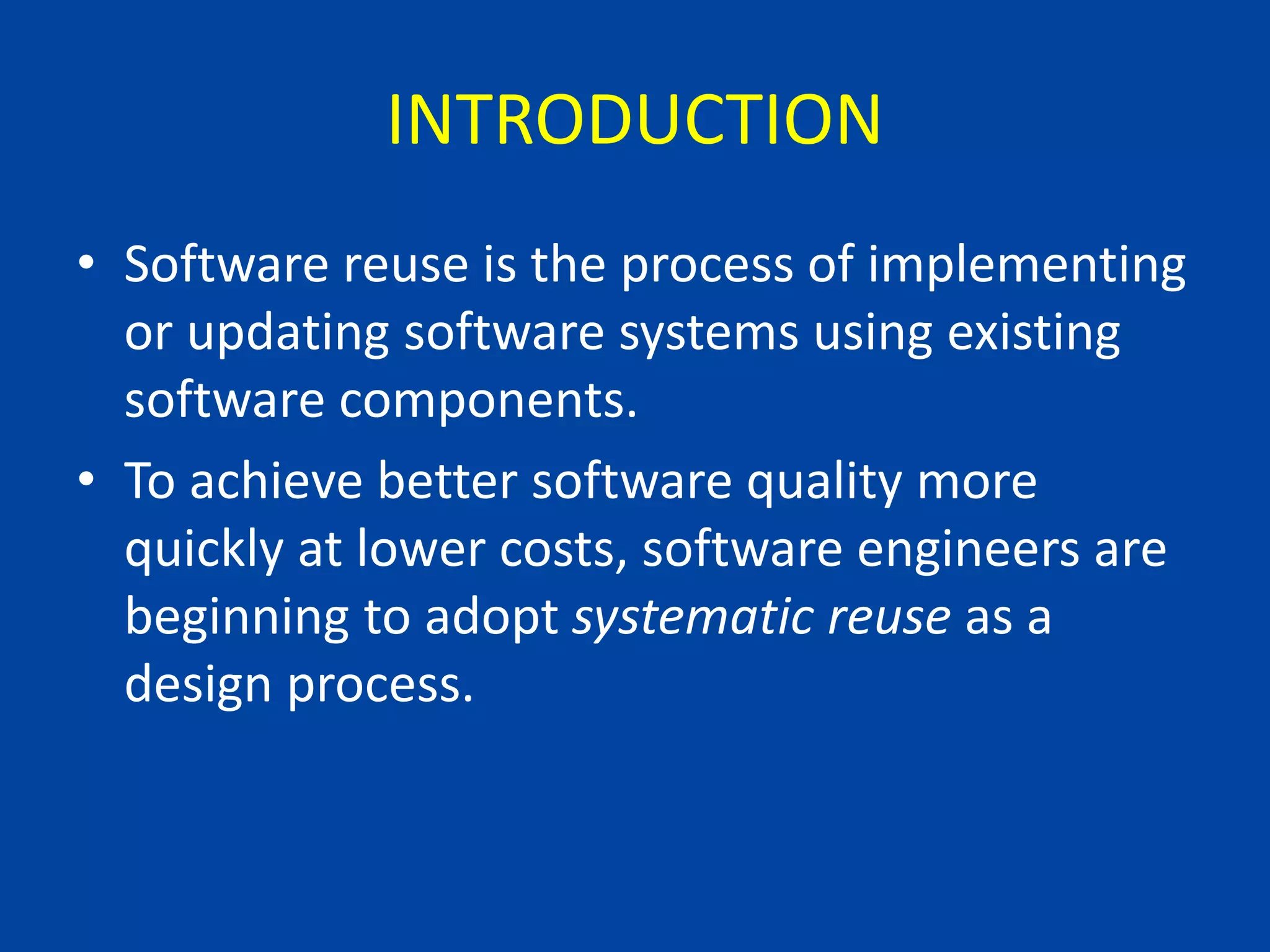 Software reuse ppt. | PPTX