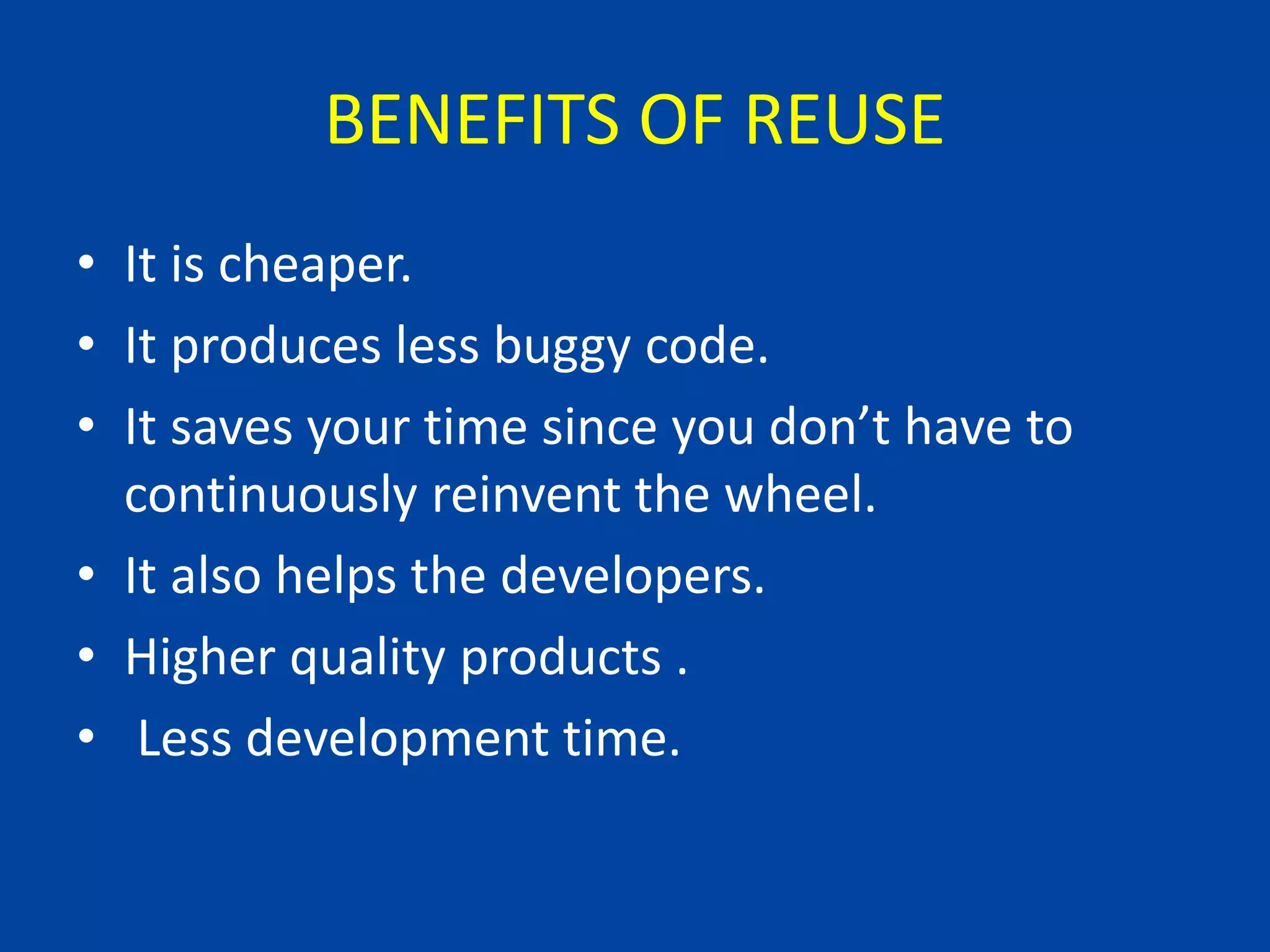 Software reuse ppt. | PPTX