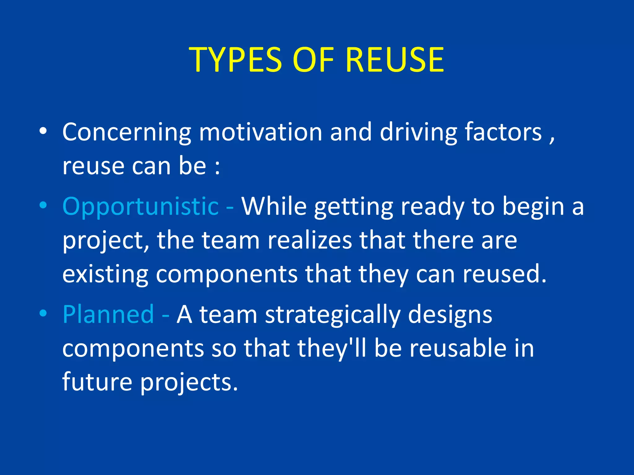 Software reuse ppt. | PPTX