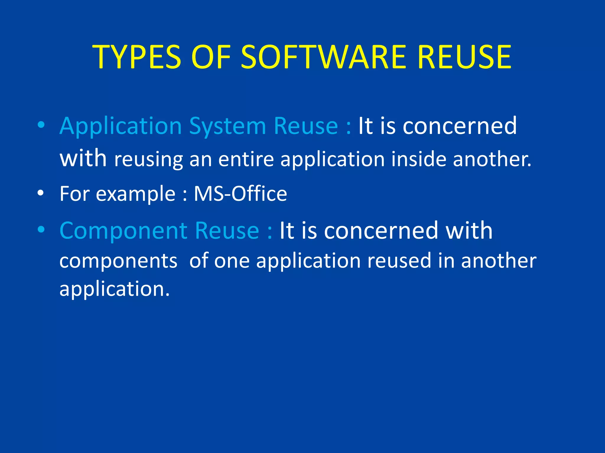 Software reuse ppt. | PPTX