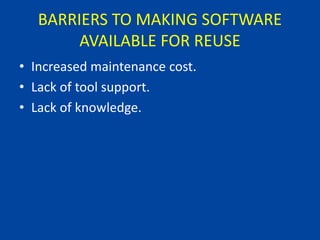 Software reuse ppt. | PPTX