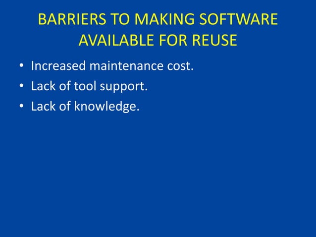 Software reuse ppt. | PPTX