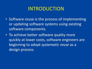 Software reuse ppt. | PPTX