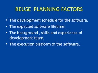 Software reuse ppt. | PPTX