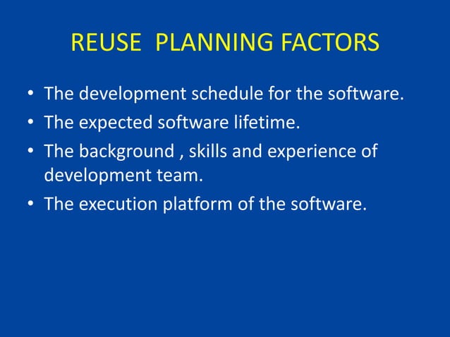Software reuse ppt. | PPTX