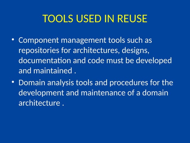 software reuse [PPT] 2.ppt seminar for btech | PPT