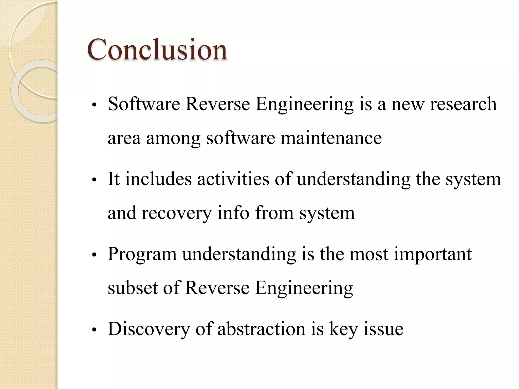 Software reverse engineering | PPTX