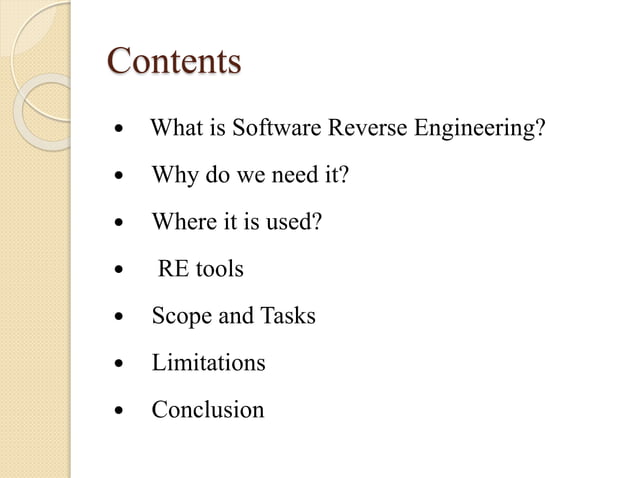 Software reverse engineering | PPTX