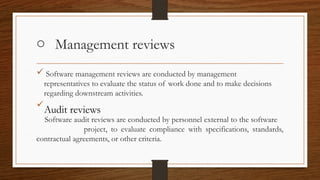 SOFTWARE REVIEW and types of reviews etc | PPTX