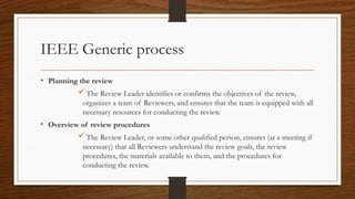 SOFTWARE REVIEW and types of reviews etc | PPTX