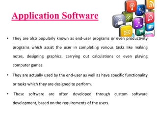 Tpes of Softwares | PPT