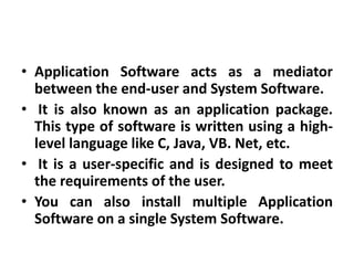 Tpes of Softwares | PPT