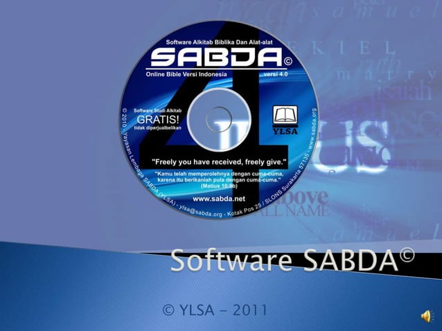 Software SABDA dengan Narasi | PPTX | Computer Software and Applications | Computing