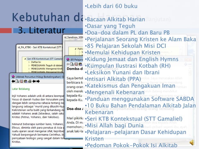Software SABDA dengan Narasi | PPTX | Computer Software and Applications | Computing