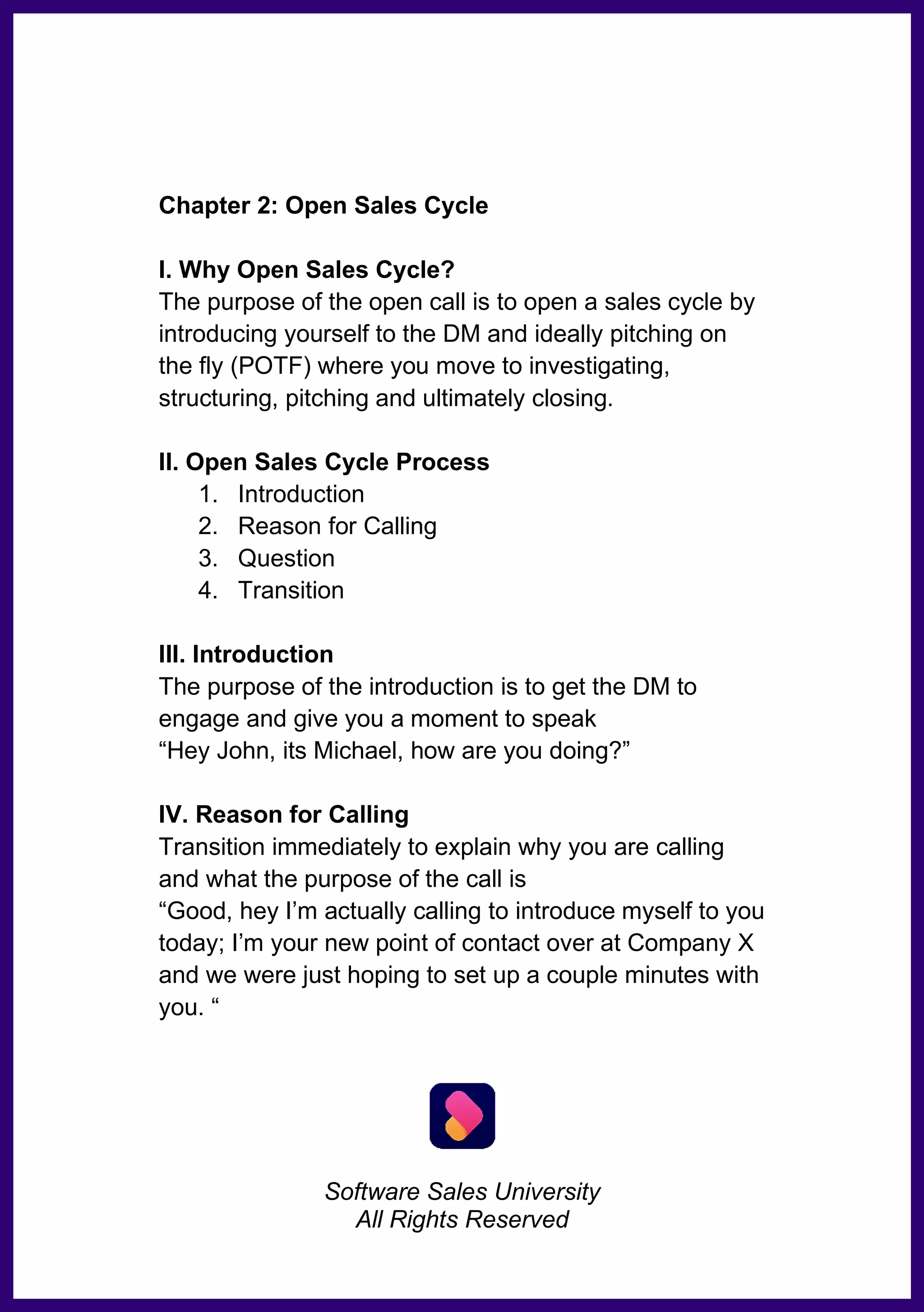 Software Sales University- Full Cycle Transactional Software Sales ...