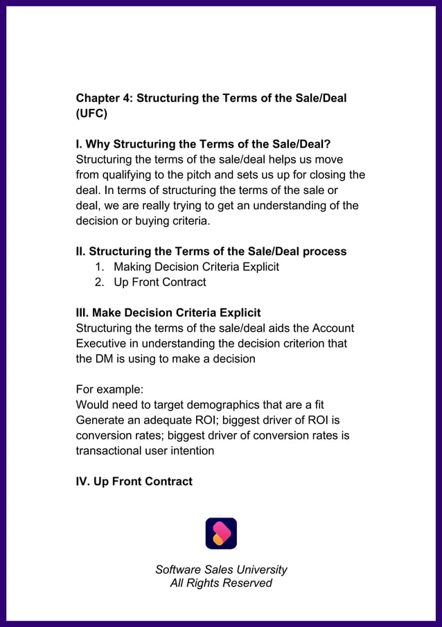 Software Sales University- Full Cycle Transactional Software Sales ...